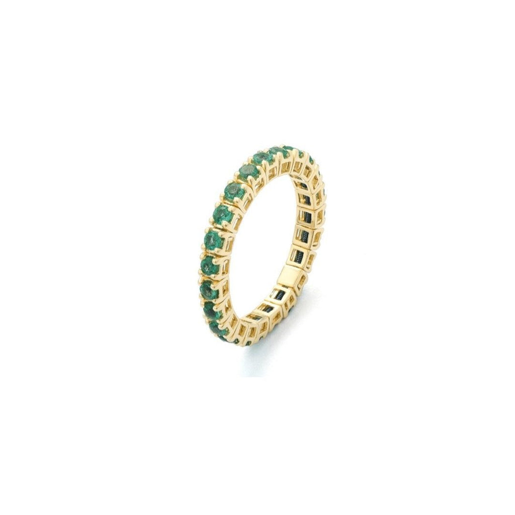 Chloe Ring Goldring mit grunen Topassteinen